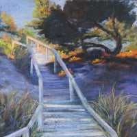 Rickety Steps - Ann Steer Art Gallery
